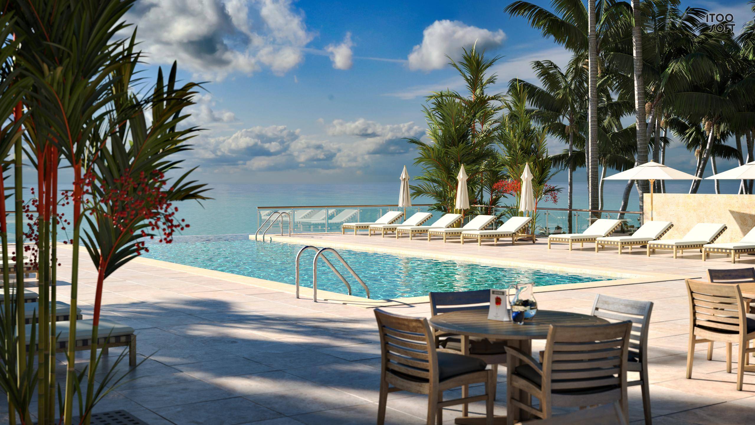 Gallery - Luxury Hotel Pool Deck by Stefanie Chapman