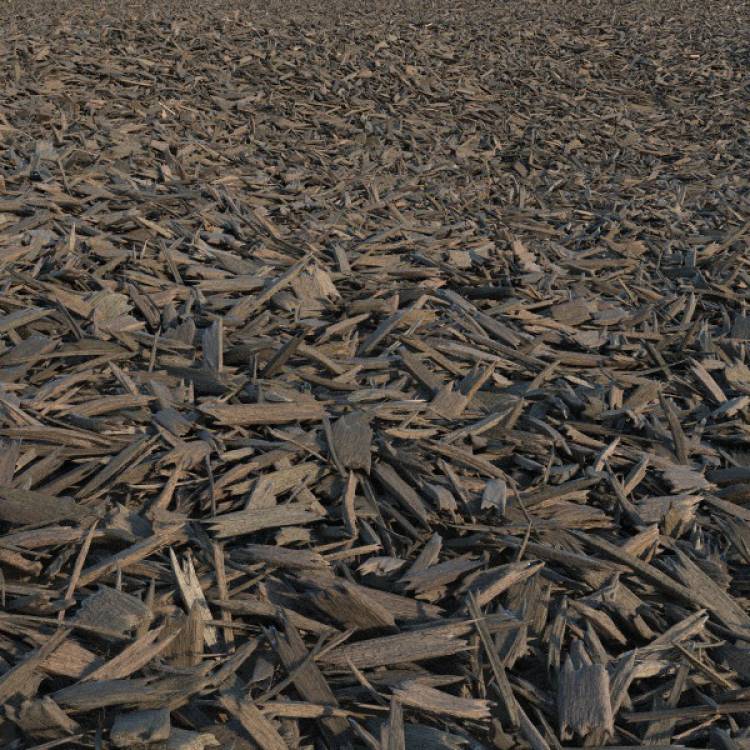 Woodchip Black - Forest Pack library for 3ds Max