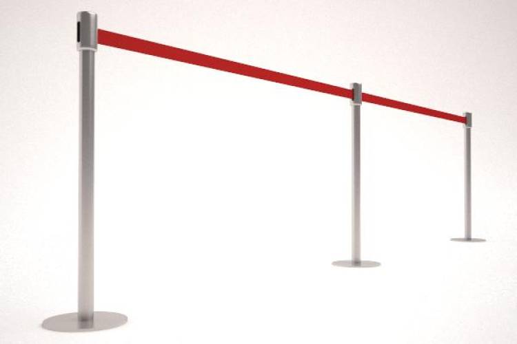 Belt Barrier - RailClone library for 3ds Max