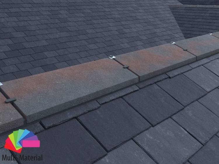 140 Angle Hip - Mechanical Fixing - RailClone library for 3ds Max