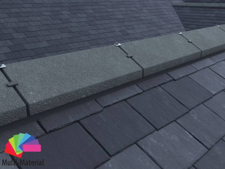 Universal Ridge - Mechanical Fixing - RailClone library for 3ds Max