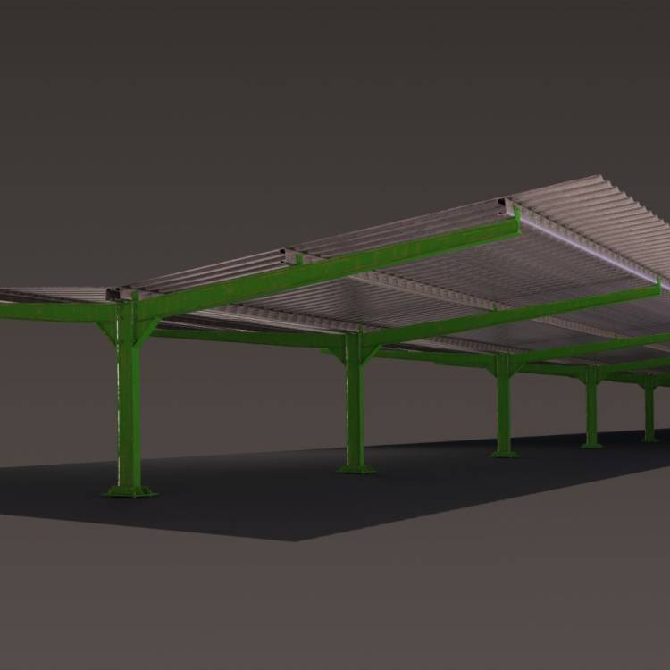 Double Parking 1 Canopy 5 Railclone Library For 3ds Max