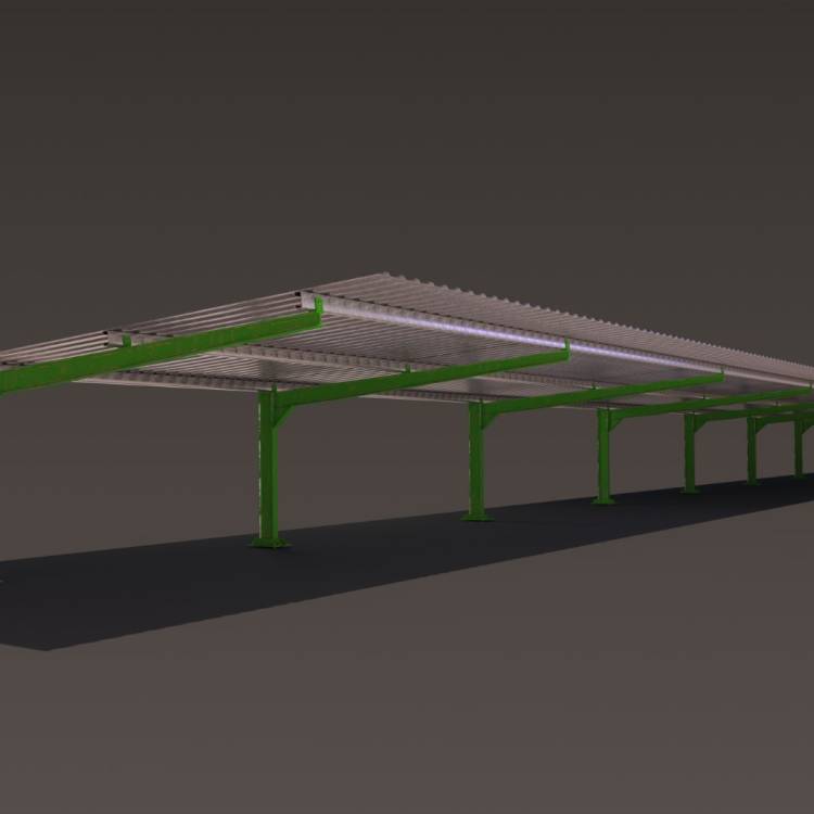 Parking 1 Canopy 5 Railclone Library For 3ds Max