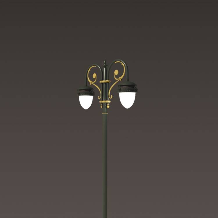 Street Light 8 Dual - RailClone library for 3ds Max