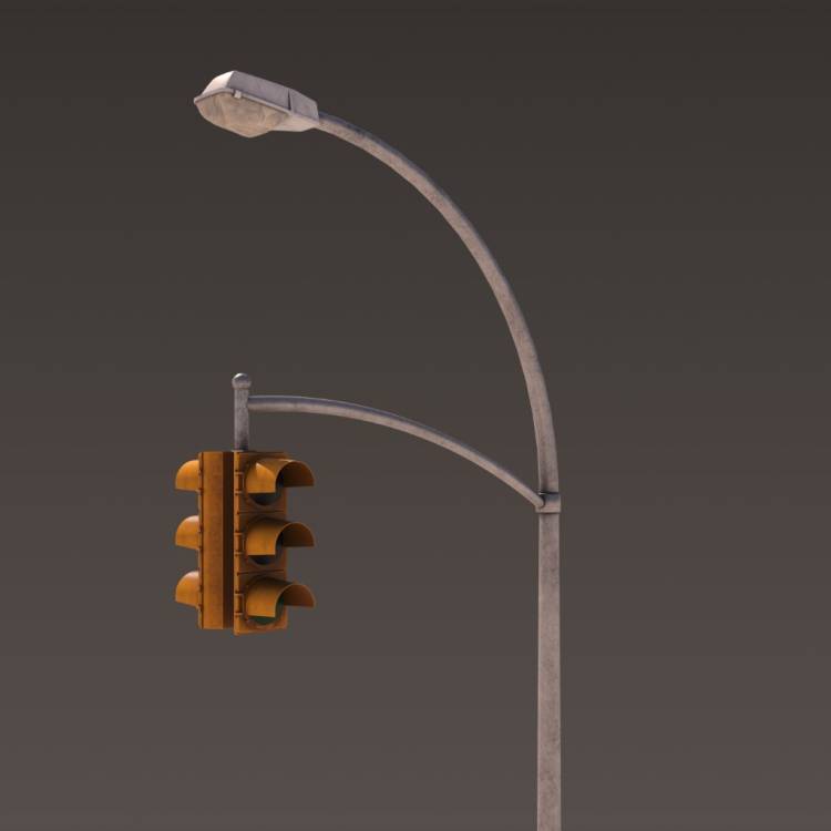 Traffic Light 2 Dual - RailClone library for 3ds Max