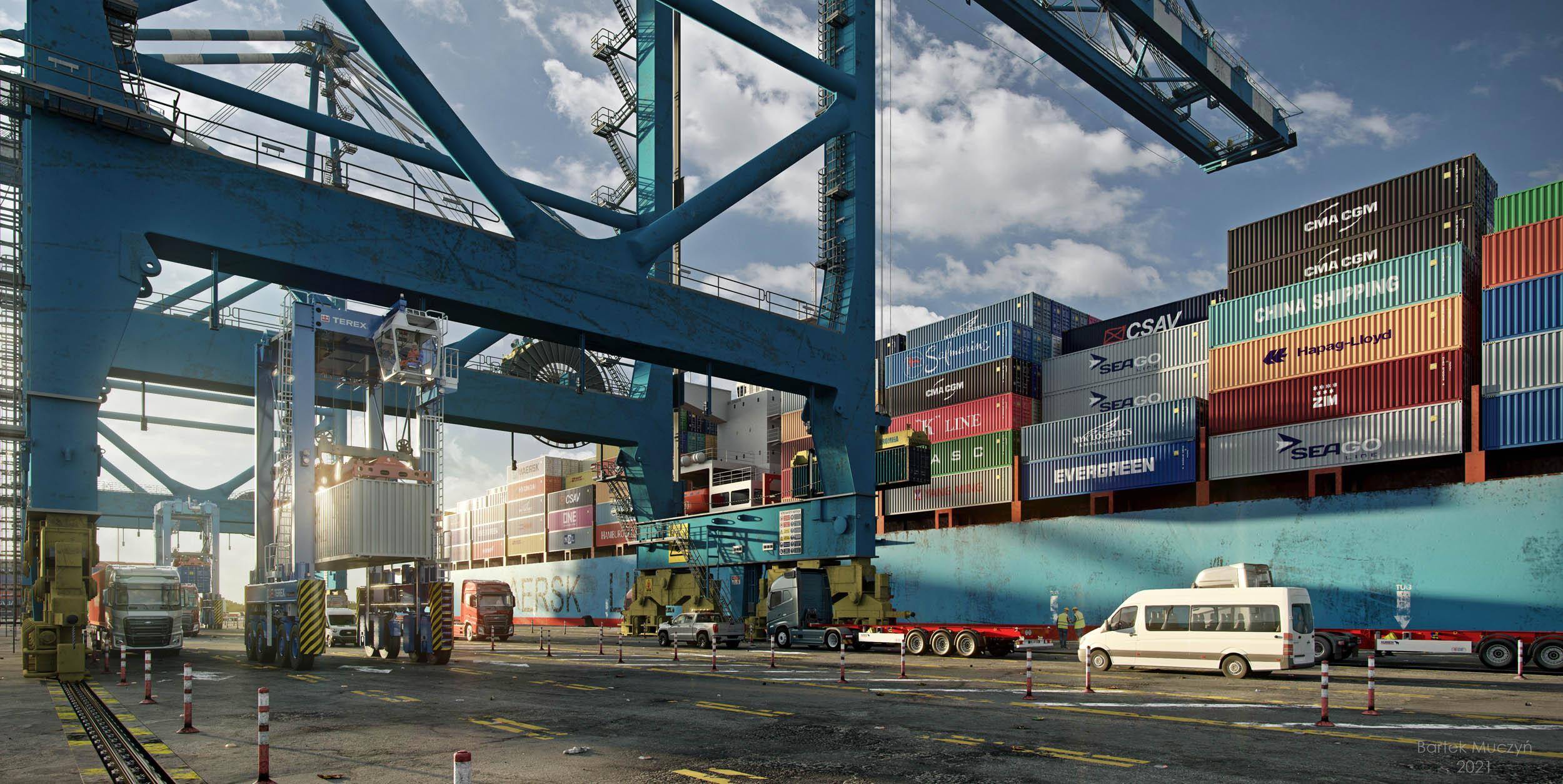 Case Studies - Making of Container Harbor - by Bartek Muczyń