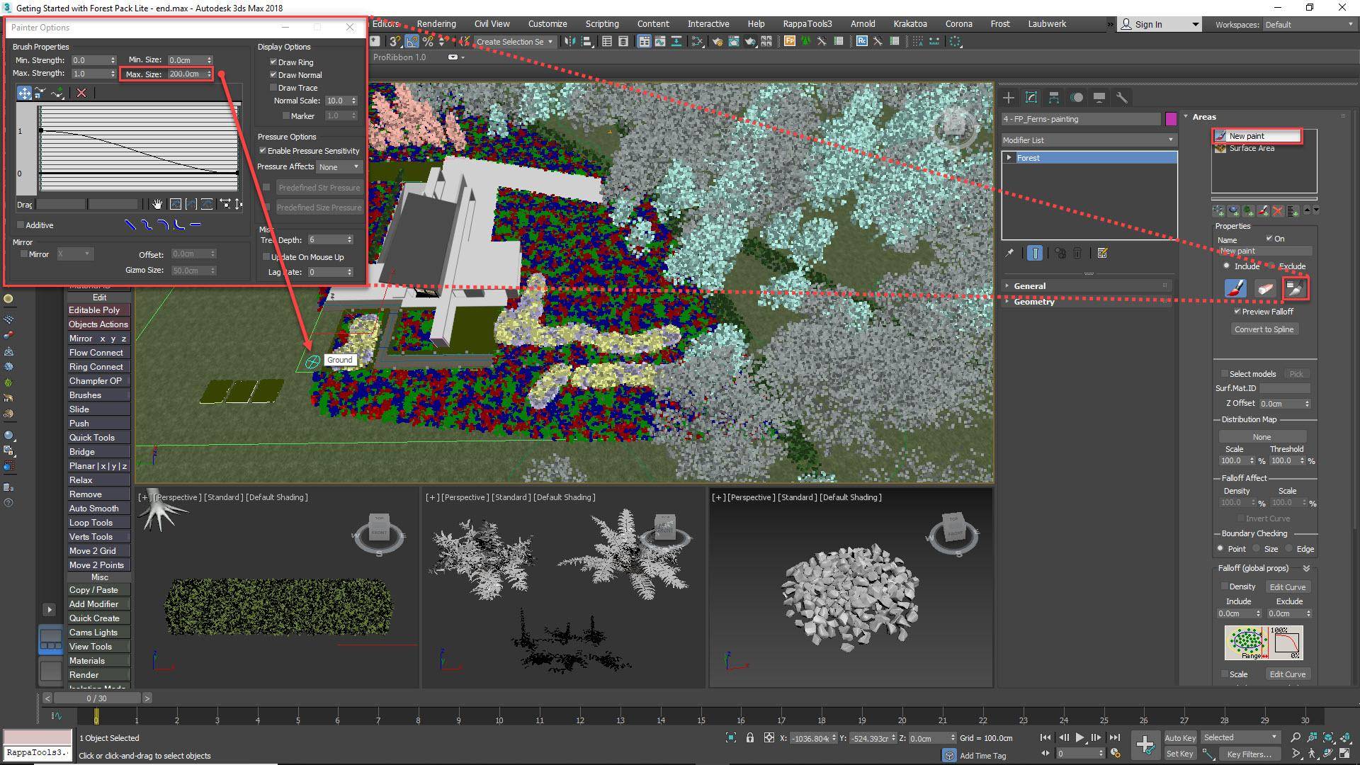 Руководство - Getting Started with Forest Pack Lite