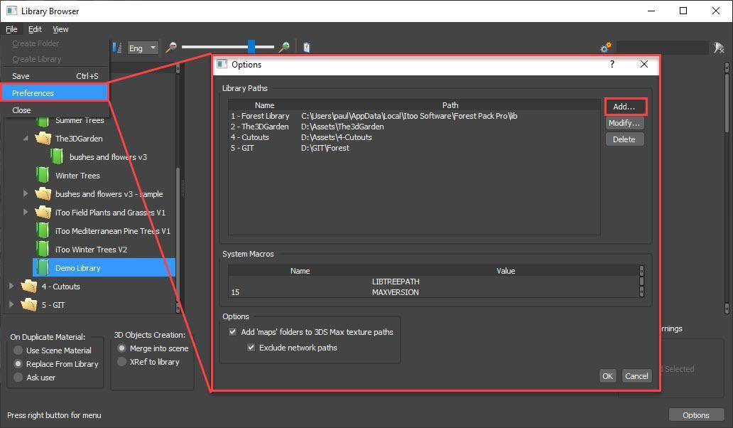 Tutorial - How to add items to the Forest Pack 7 Library
