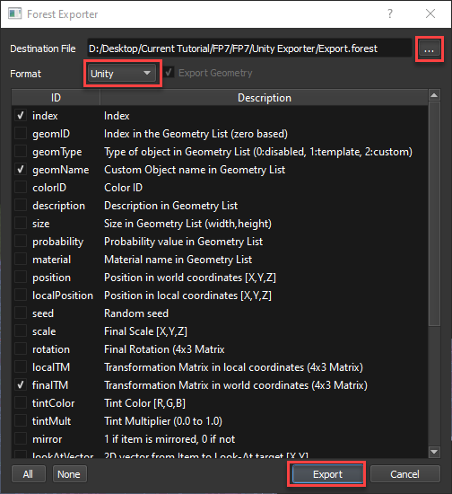 Tutorial - How to export Forest Pack to Unity