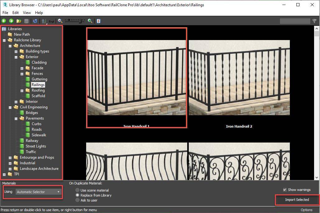Tutorial - Using RailClone's Built-in Presets