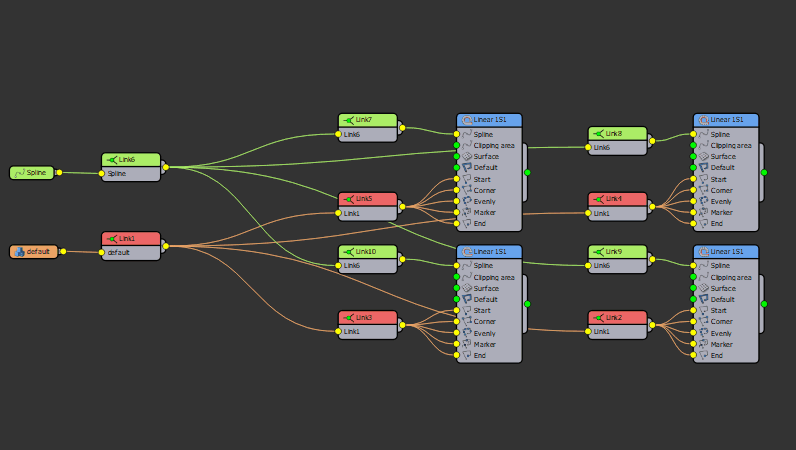 Tutorial - Use Link and Reroute nodes to simplify RailClone Graphs
