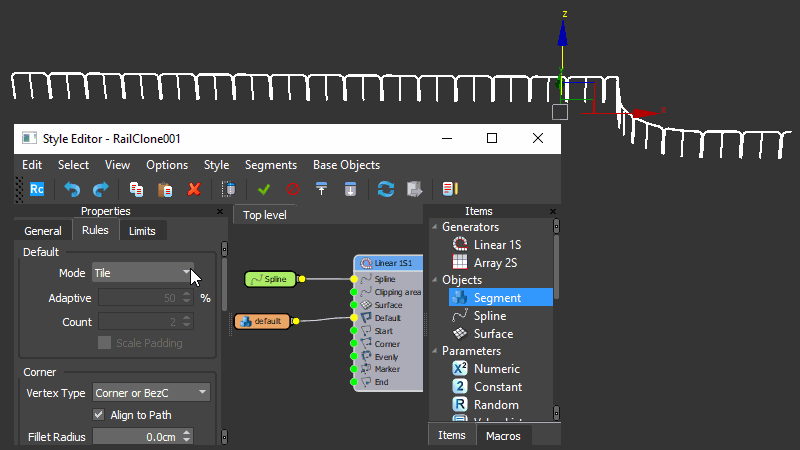 Tutorial - How to create parametric railings with 3ds Max